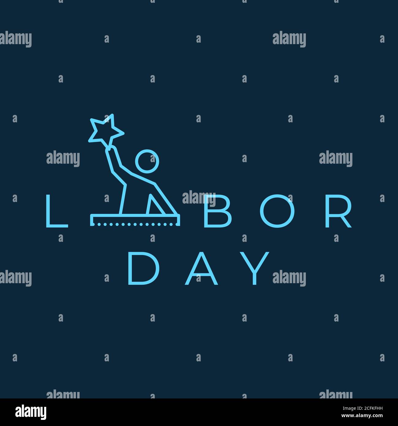 USA happy Labor day text design for advertising template. Vector ...