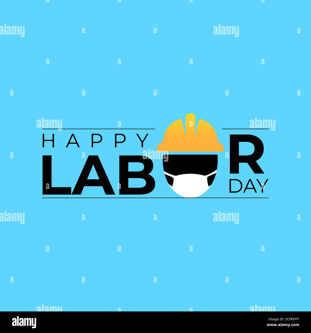 USA happy Labor day text design for advertising template. Vector ...