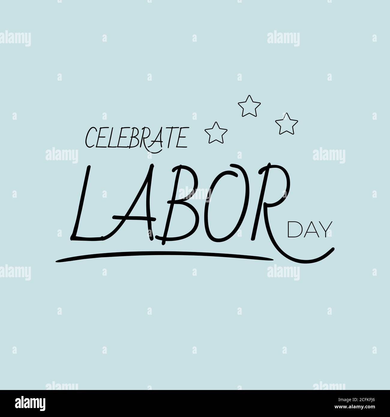 USA happy Labor day text design for advertising template. Vector ...