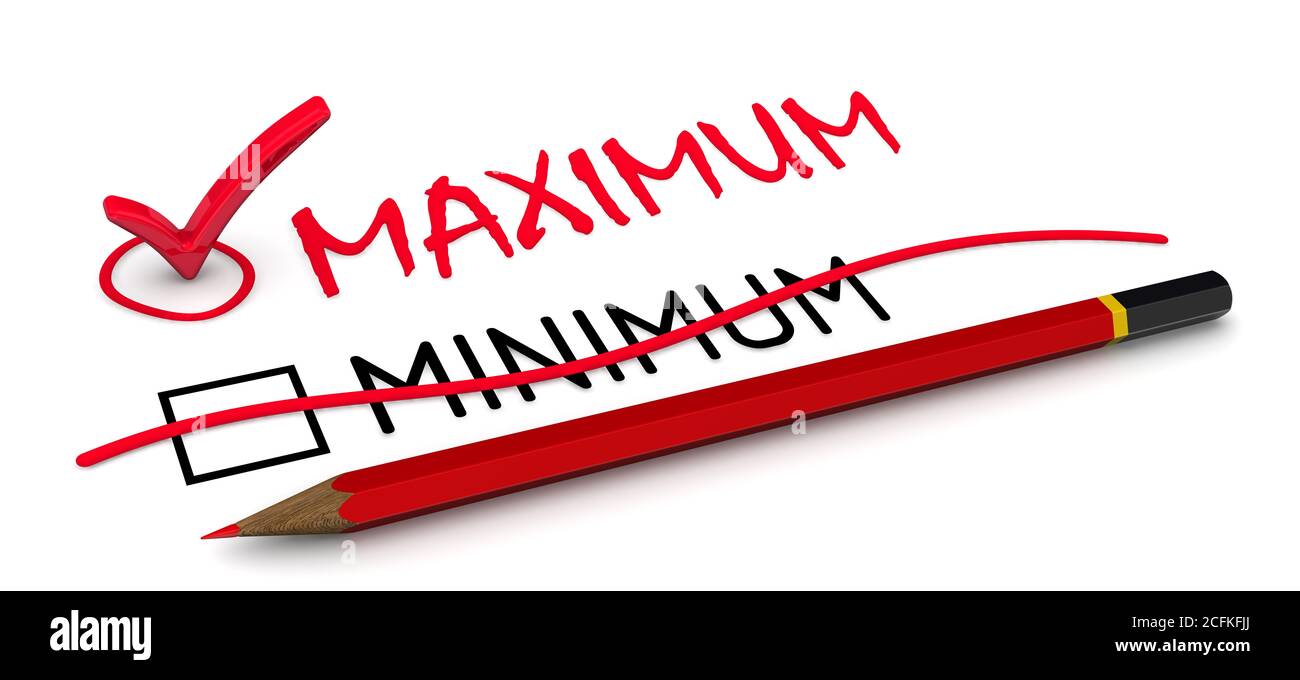 Maximum, not minimum. The concept of changing the conclusion. The red ...