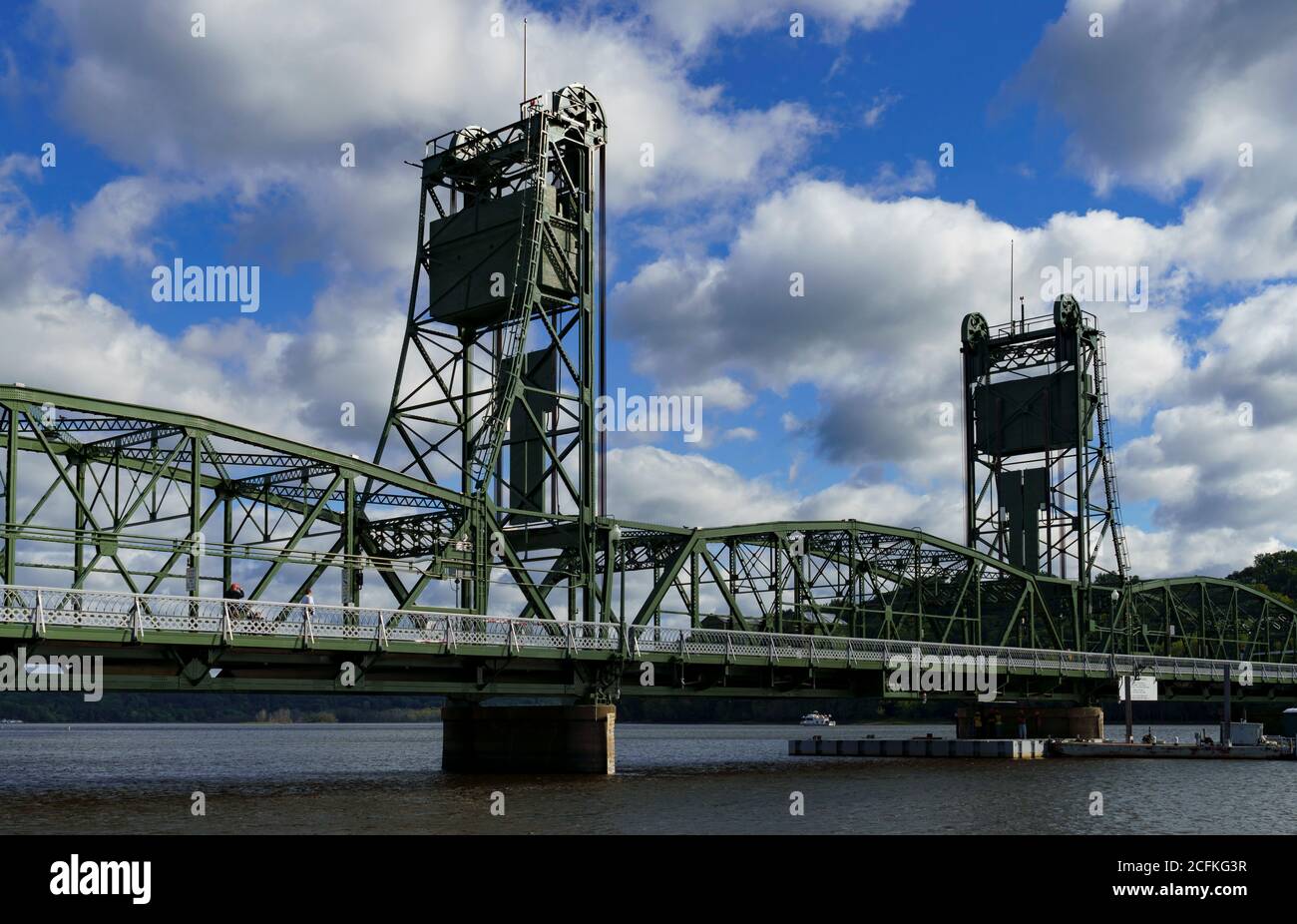 The historic lift bridge over the Saint Croix River at Stillwater ...