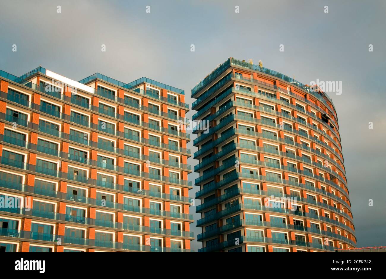 Residential building in Batumi city. Batumi. Georgia Stock Photo - Alamy