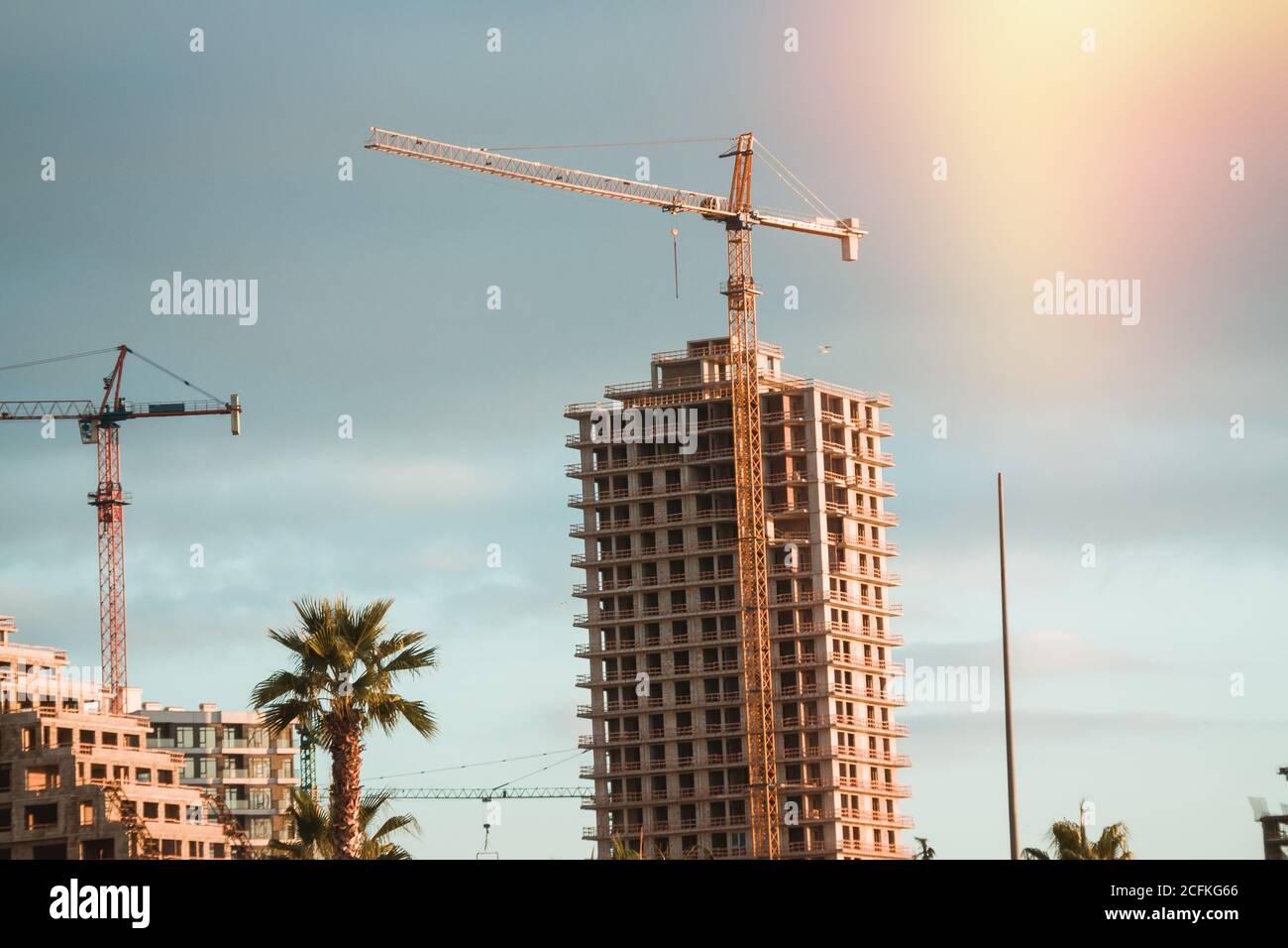 Building construction in Batumi city. Batumi. Georgia Stock Photo - Alamy