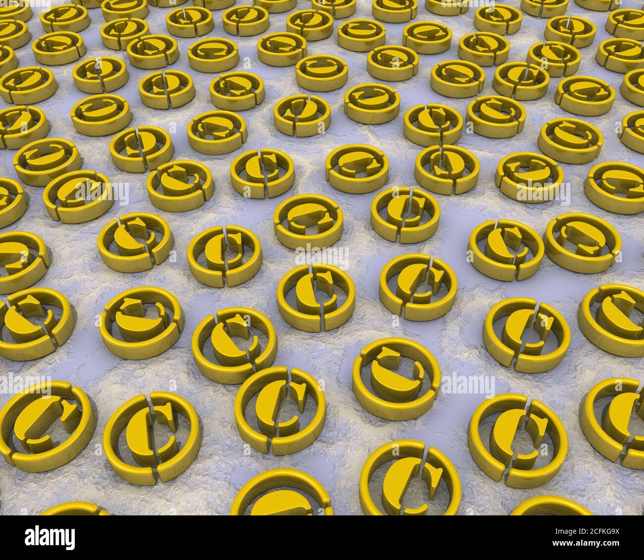 Copyright Mark Symbols. A lot of copyright symbols lie on the surface ...