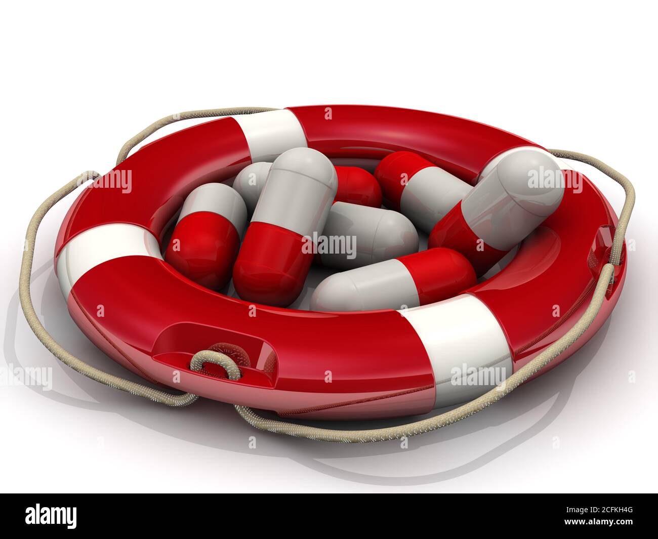 Rescue pills. The capsules are inside lifeline Stock Photo - Alamy