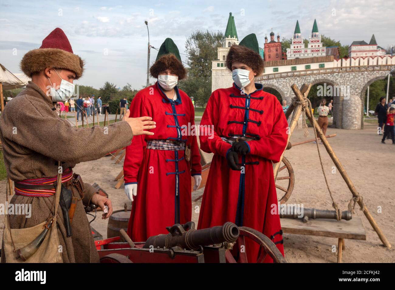 Moscow, Russia. 6th of September, 2020 Streltsy (the units of Russian ...