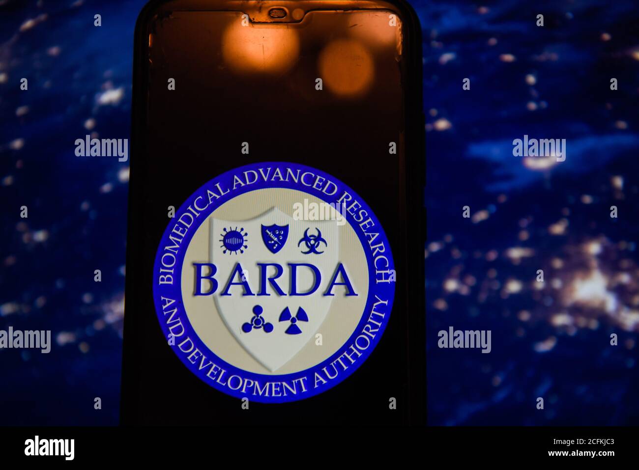 Poland. 6th Sep, 2020. In this photo illustration a Barda logo ...