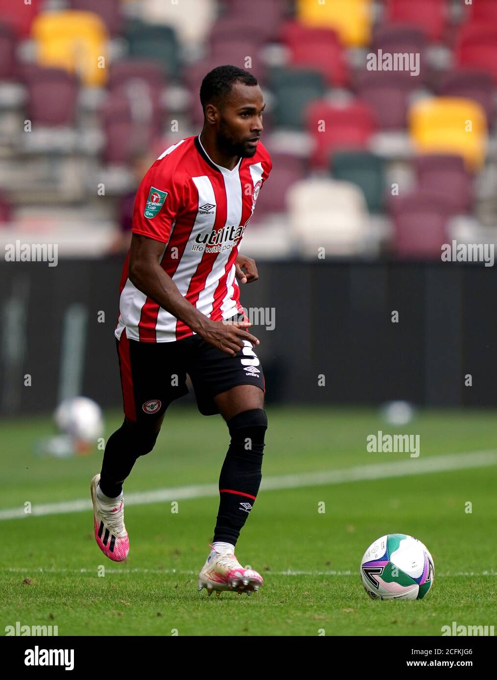 Brentford's Rico Henry during the Carabao Cup first round match at ...