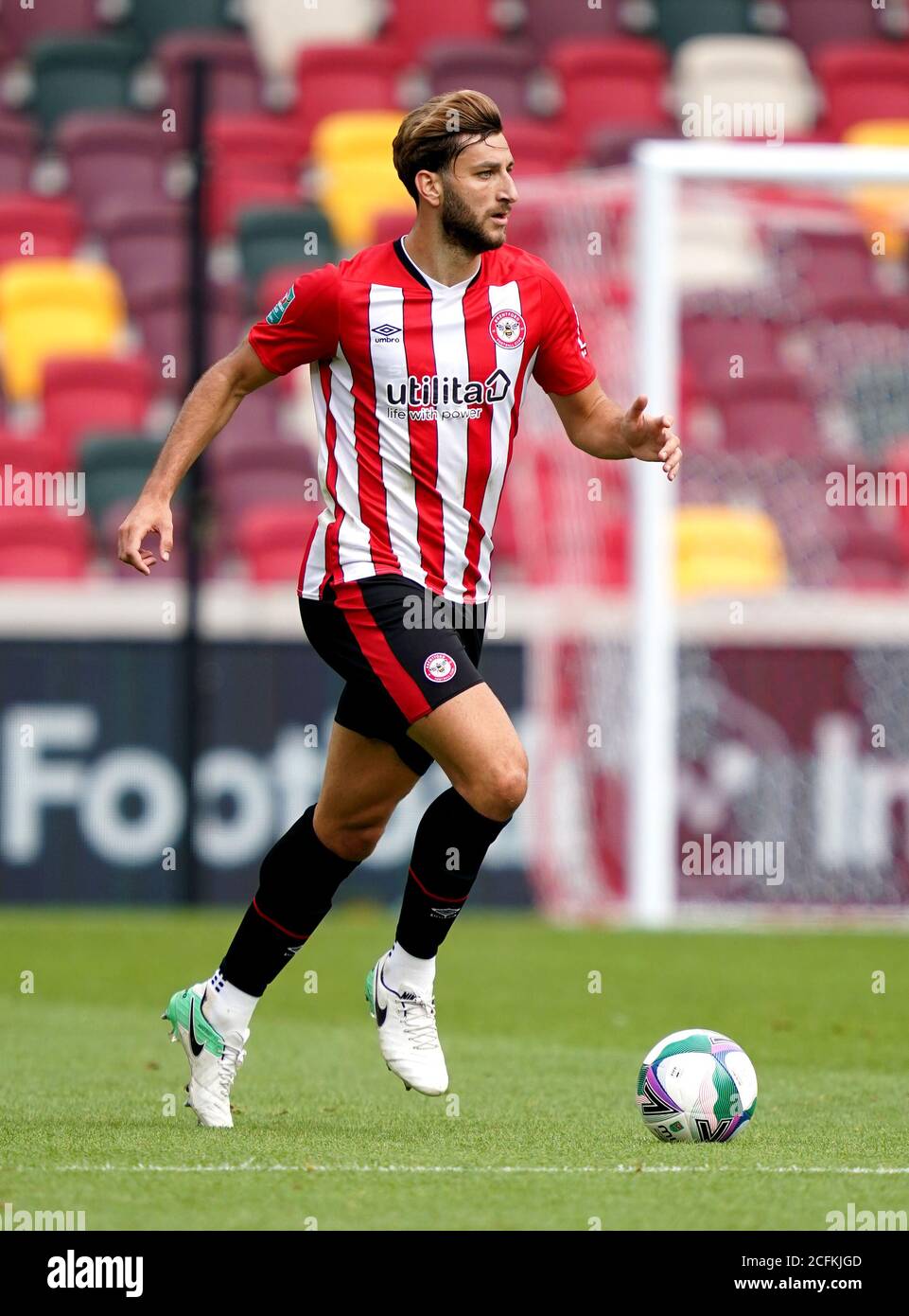 Brentford's Charlie Goode during the Carabao Cup first round match at ...
