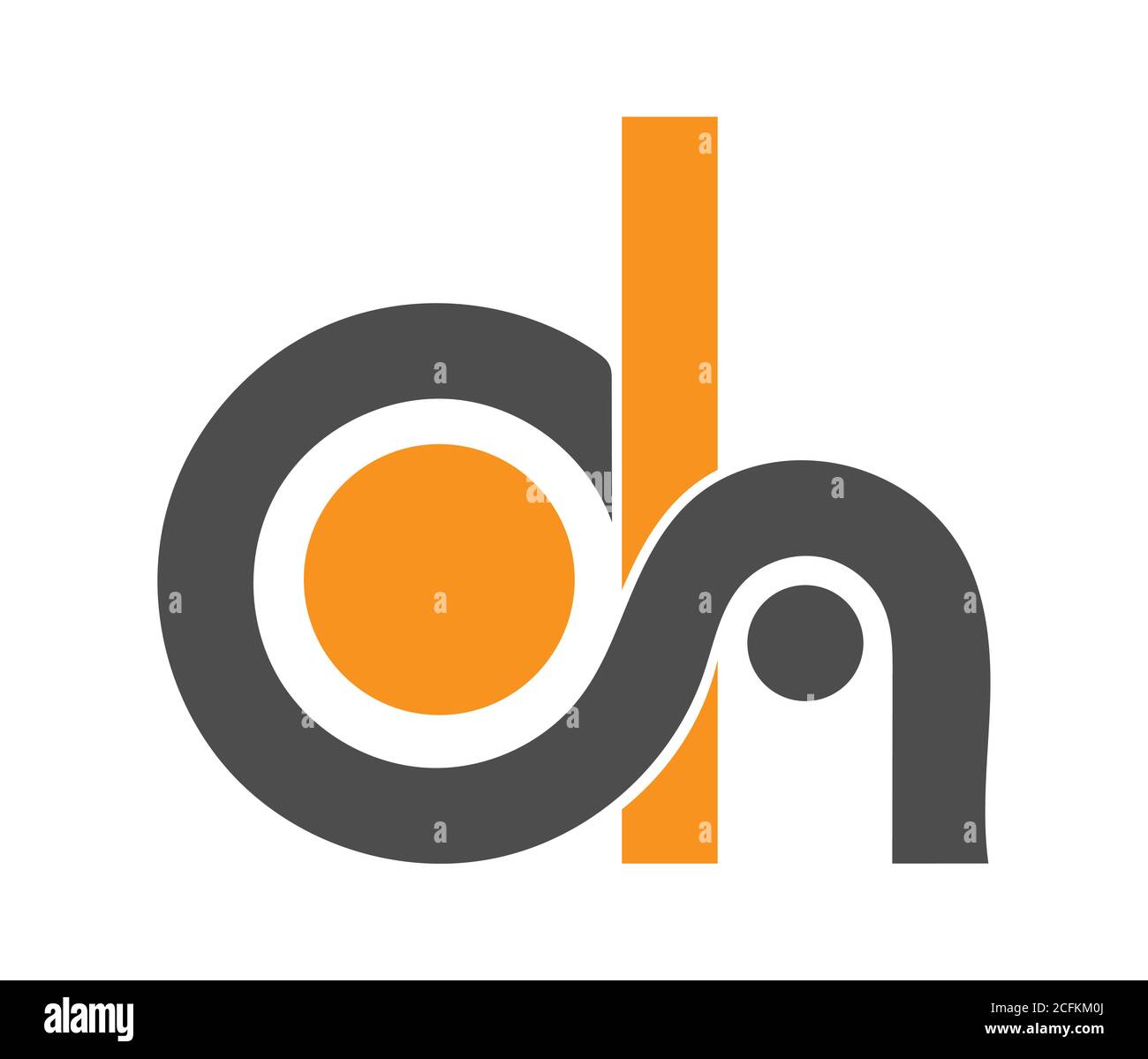 Stylized lowercase letters H and O are linked by a single line for a ...