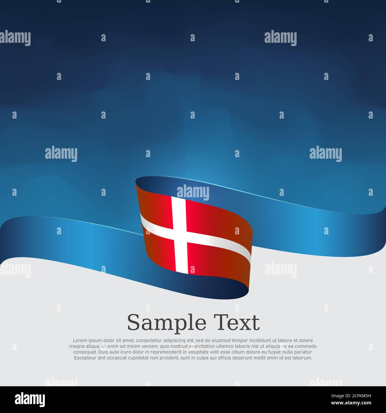 Denmark flag background. Danish national poster. Denmark flag with wavy ...