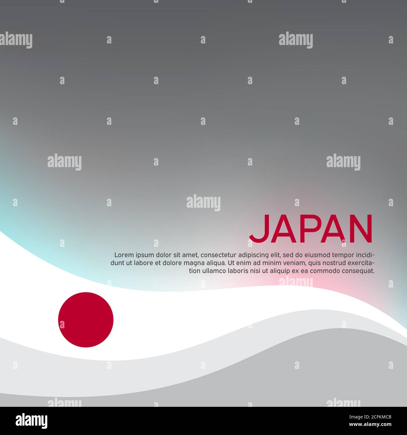 Cover, banner in the colors of japan. Background - japan wavy flag ...
