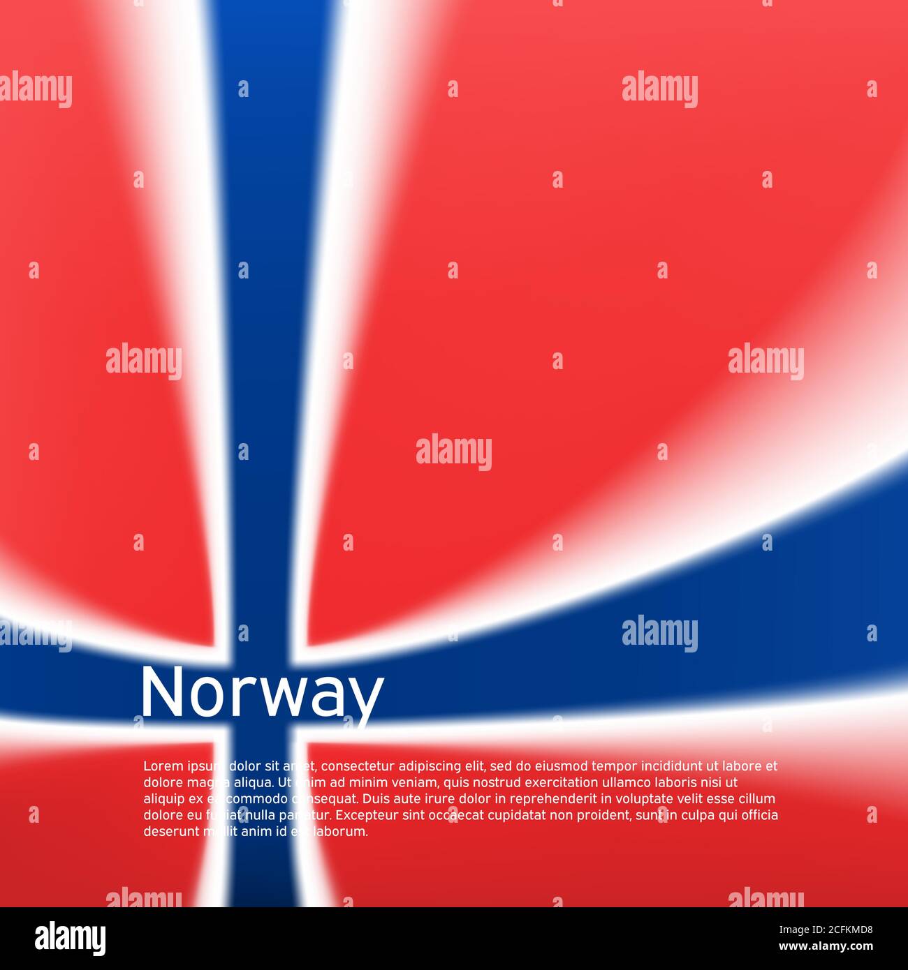 Norway flag background. Blurred pattern in the colors of the Norwegian ...