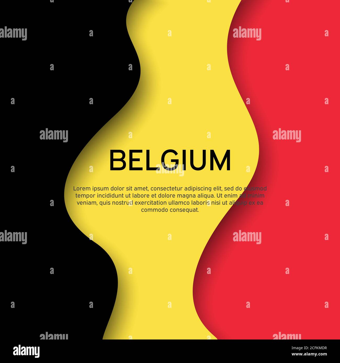 Abstract waving belgium flag. Creative background for belgium holidays ...
