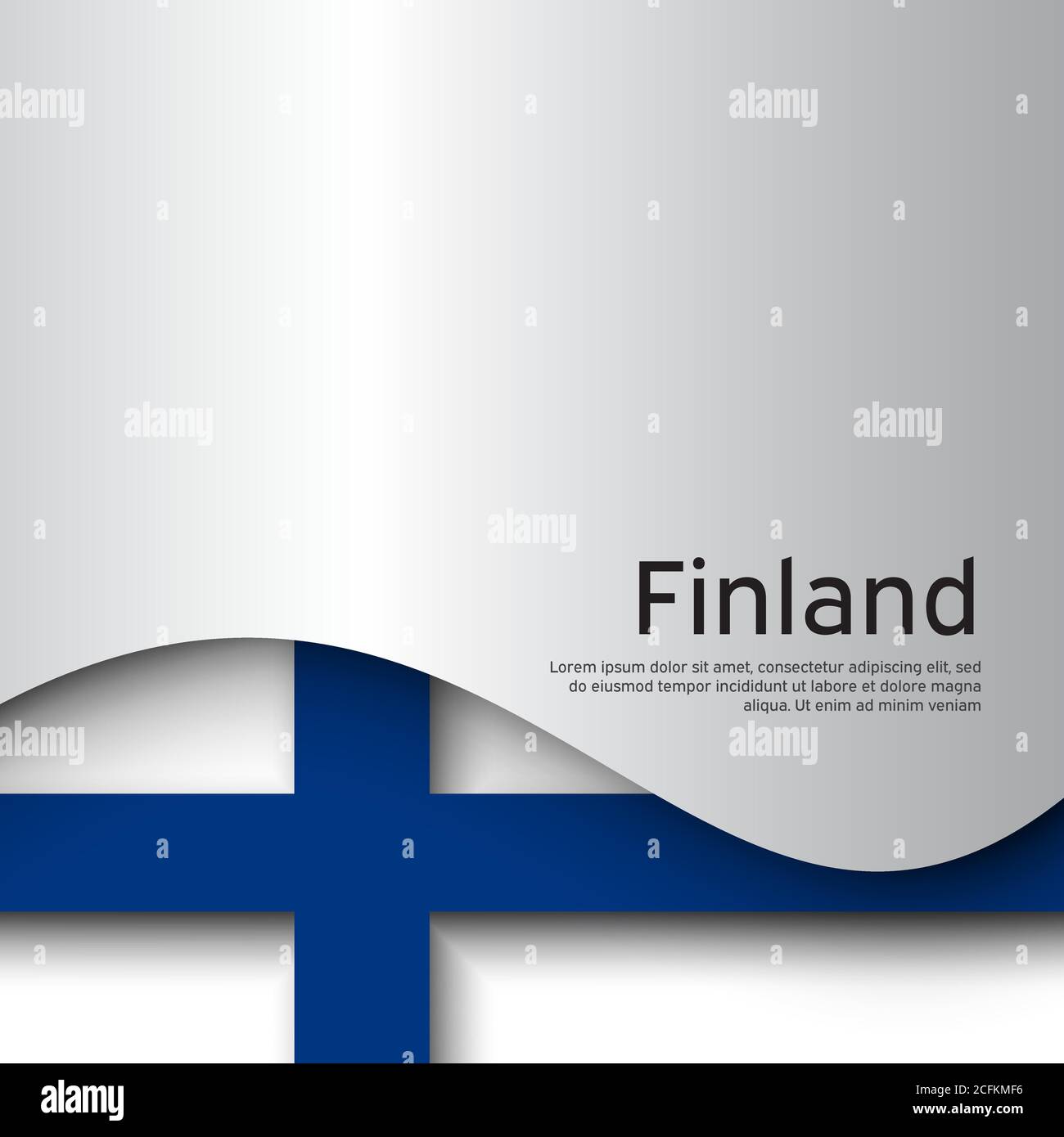 Finland flag background. Business booklet. Finland flag on a white ...