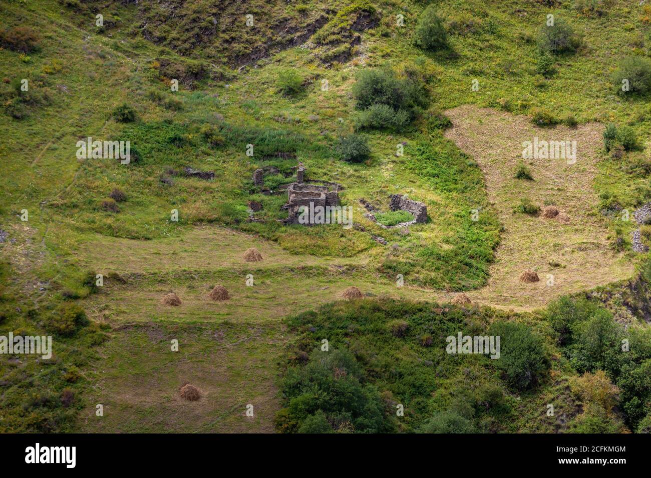Mutso, a village in Georgia, Shatili community, in historic Upper ...
