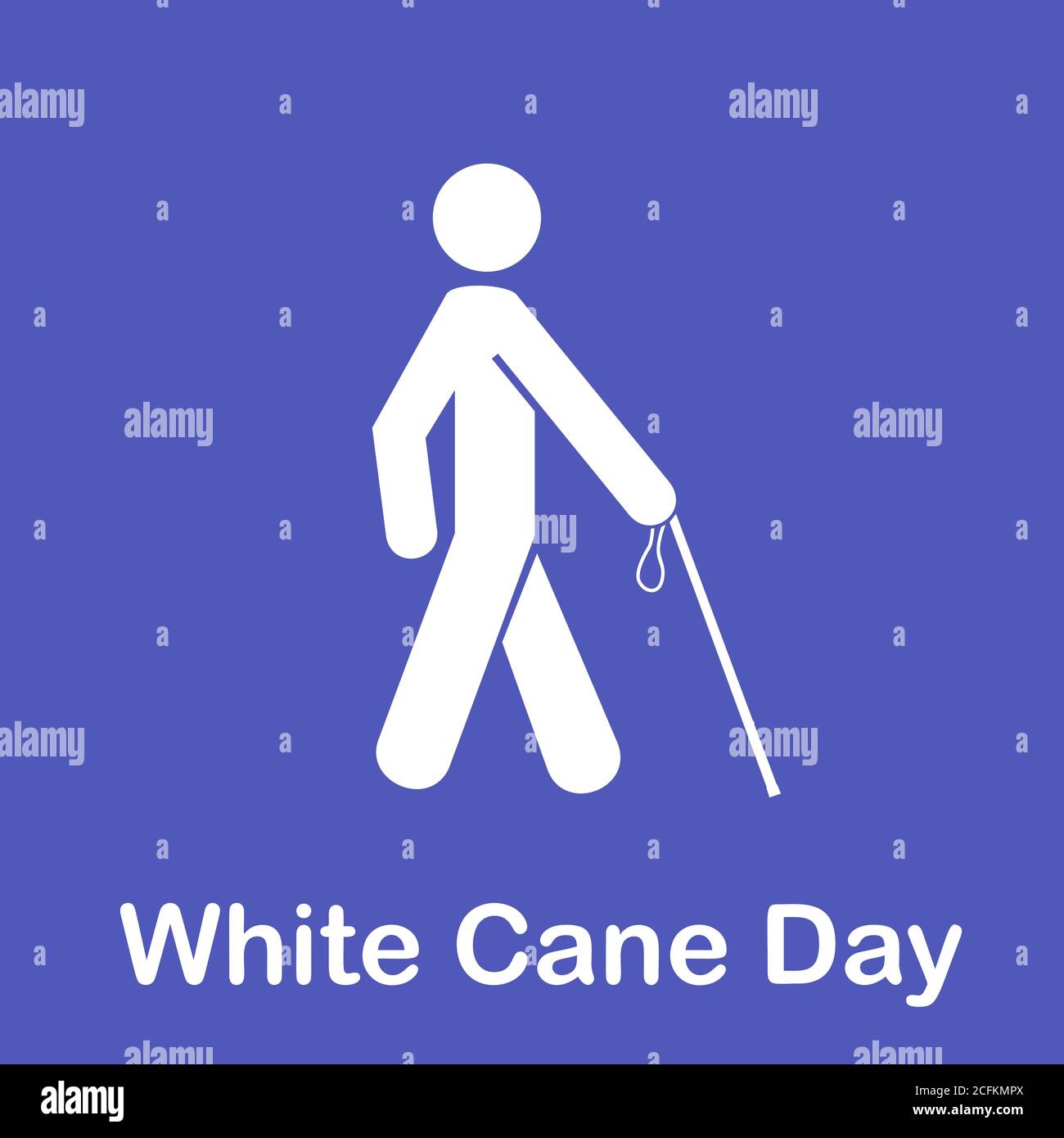 White cane safety day Stock Vector Images - Alamy