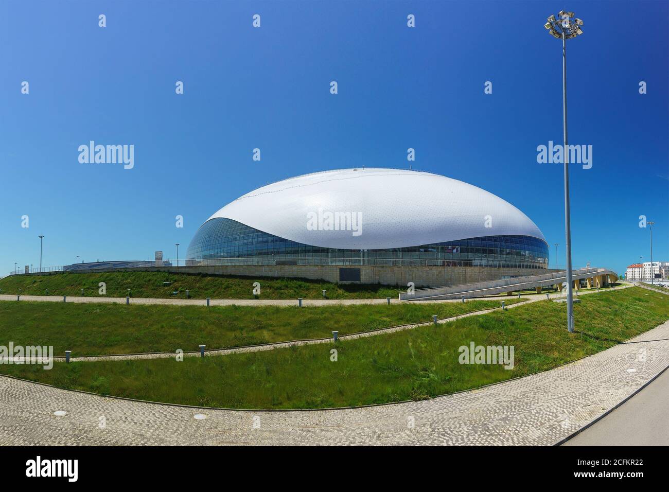 Russia, Sochi - June 05.2017: Ice Palace "Big" - hockey stadium and concert hall in the Olympic ...