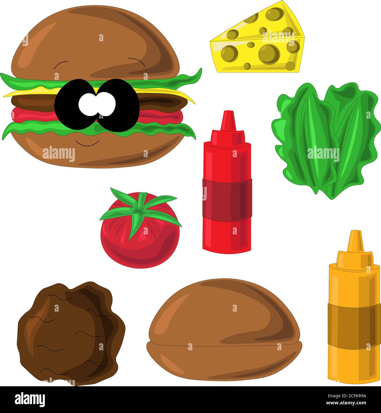 Hamburger comic hi-res stock photography and images - Alamy