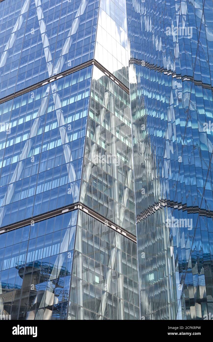 glass Building, reflected in glass, Lime Street, Londons main financial ...