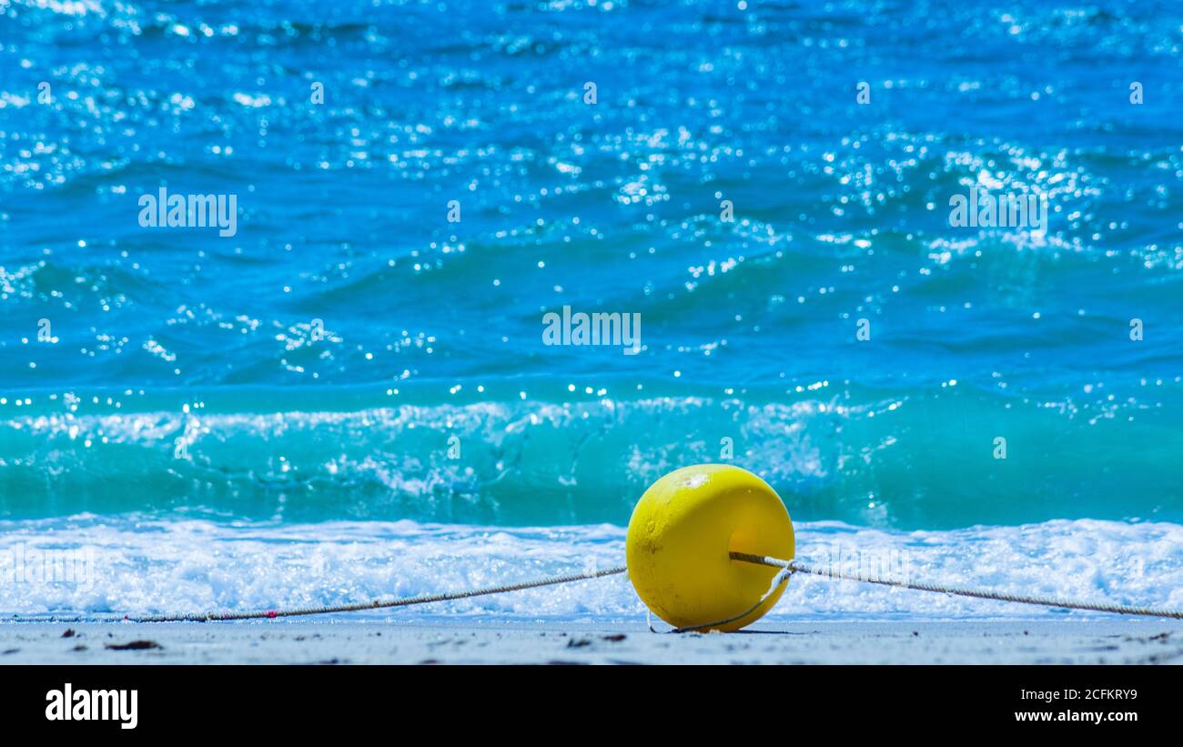 Safety ball line on beach hi-res stock photography and images - Alamy