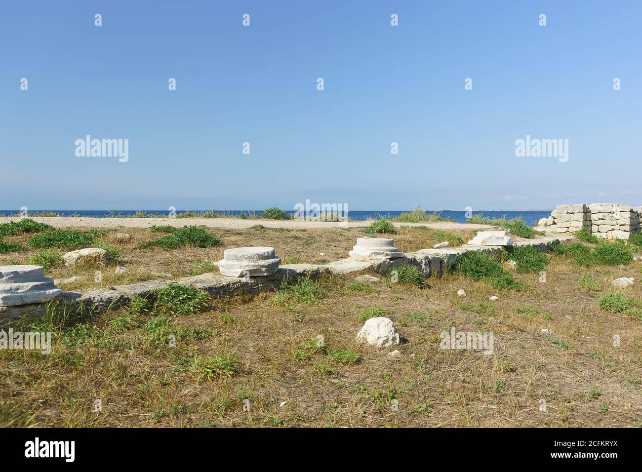 Russia, Crimea, Sevastopol - September 04.2017: Excavation of the ...