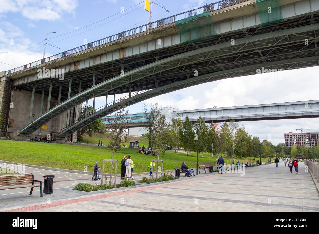 Bridges over the Ob river in Novosibirsk. The world's largest metro ...