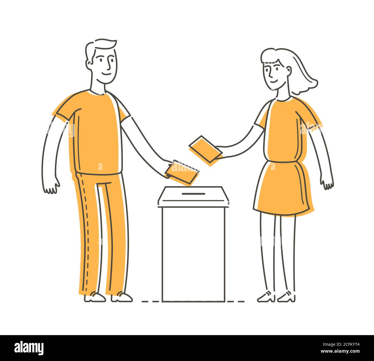 People vote. Elections, voting symbol vector illustration Stock Vector ...