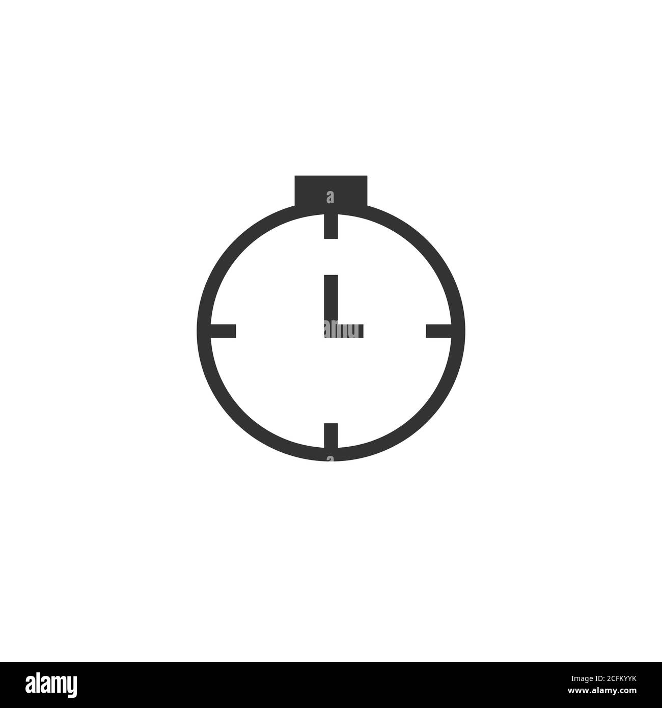 Simple timer clock watch icon. Stock vector illustration isolated on ...