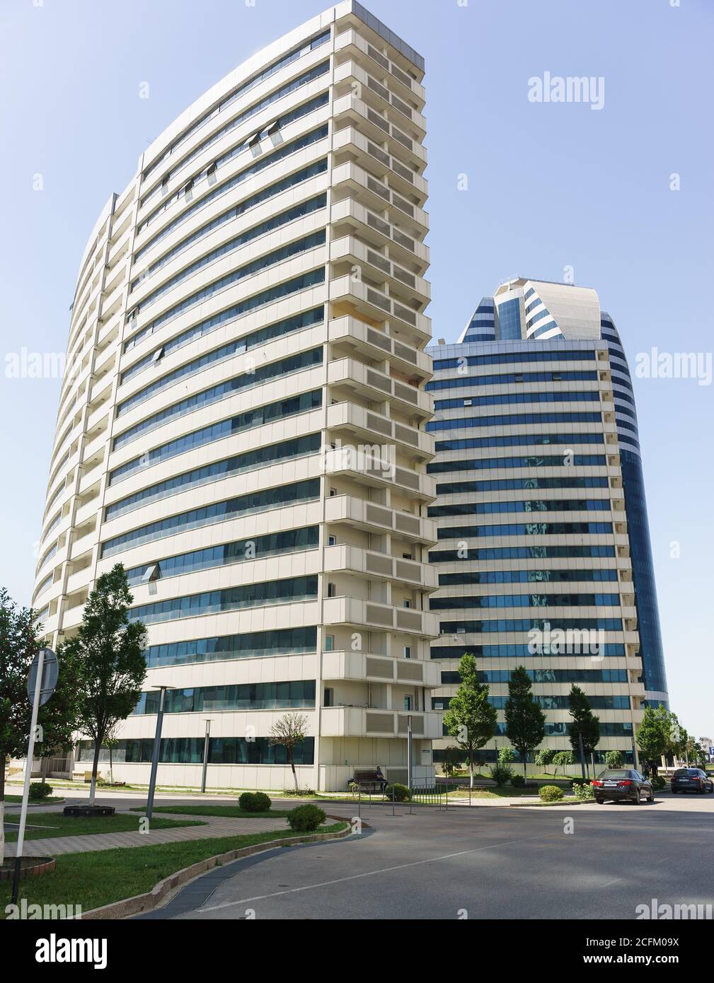 Grozny, Chechen Republic, Russia - June 02, 2019: Eighteen-storey ...