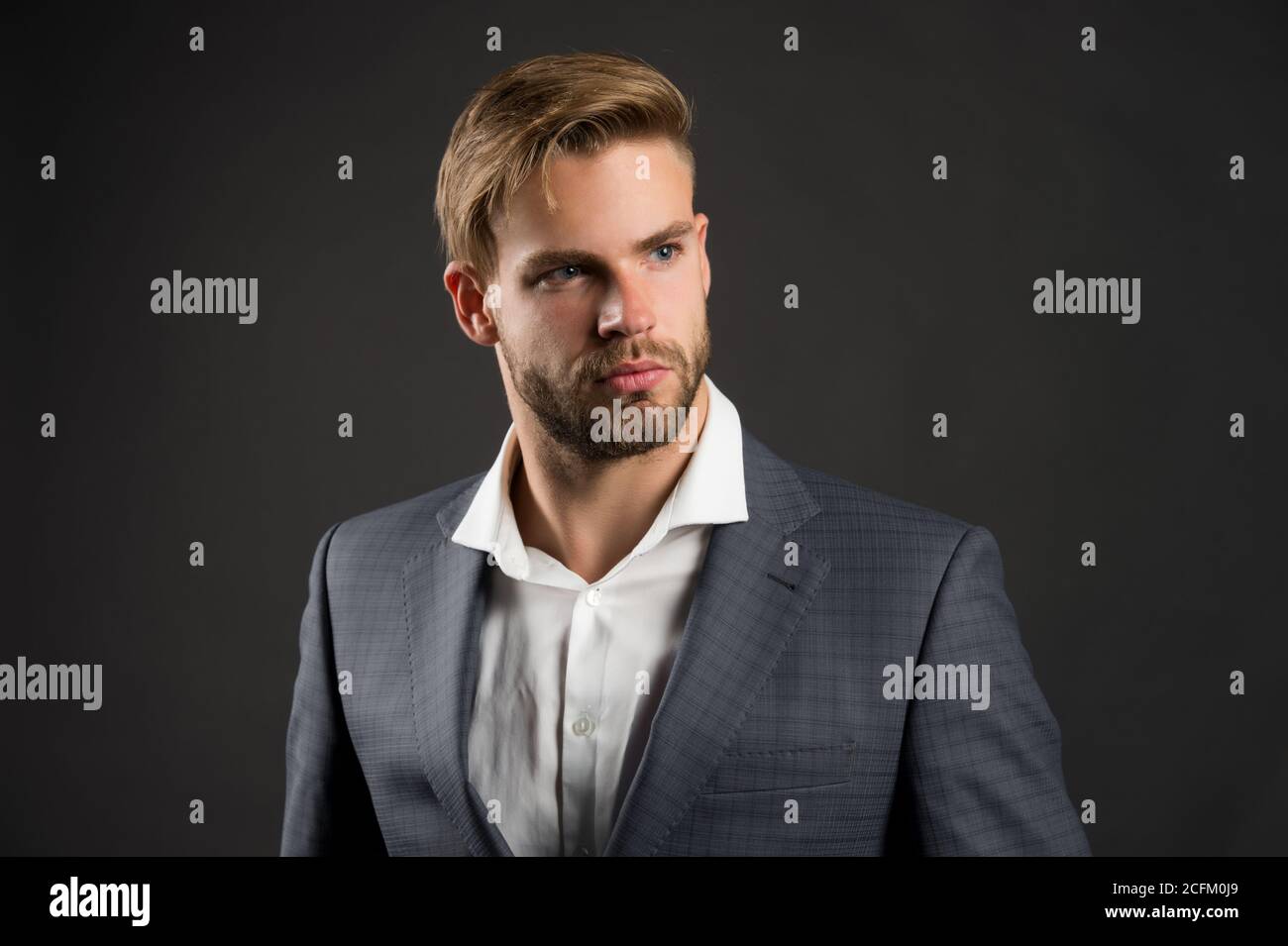 Fancy groom. Fashionable successful businessman. Businessman handsome ...