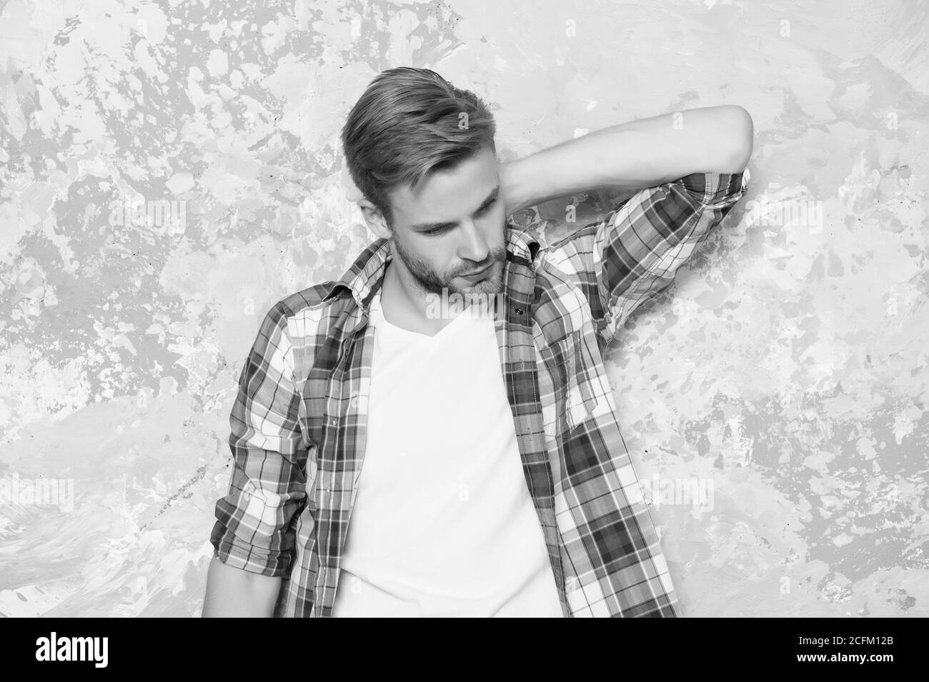 Mens grooming background Black and White Stock Photos & Images - Alamy