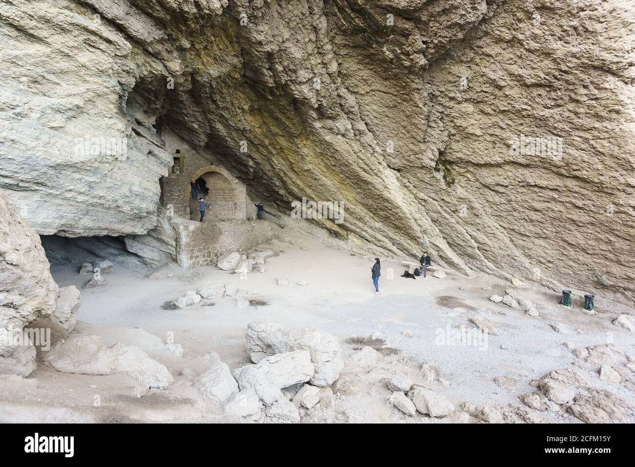 Natural caves in the slope hi-res stock photography and images - Alamy