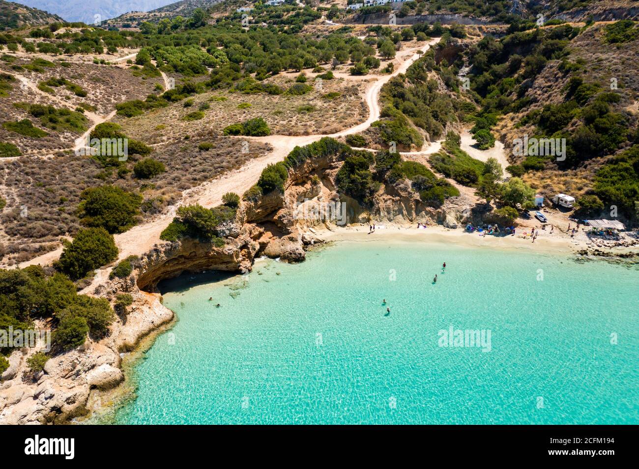 Sandy beach crete hi-res stock photography and images - Alamy