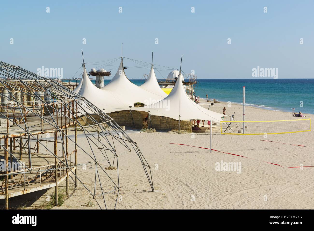 Popovka, Saki district, Crimea - 10 September 2019: a Giant frame of a ...