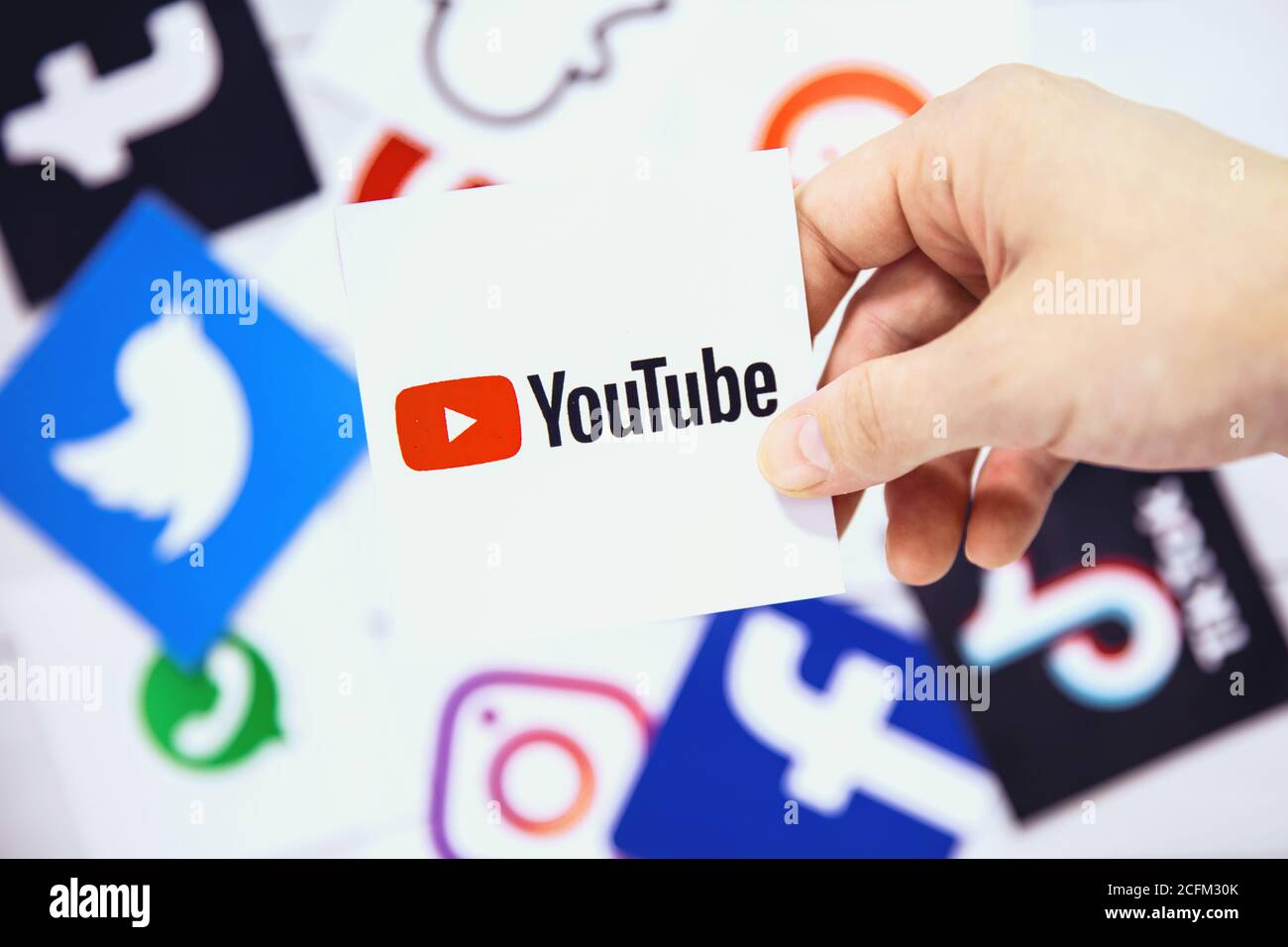 Social platform symbols hi-res stock photography and images - Alamy