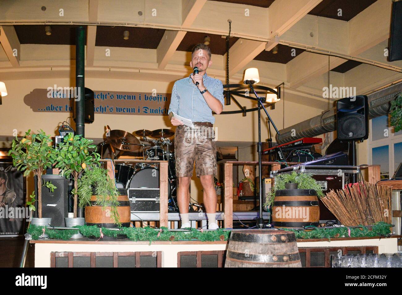 Moderator Daniel Bock, 15 Jahre Hofbräu Wirtshaus, Hamburg, Esplanade ...