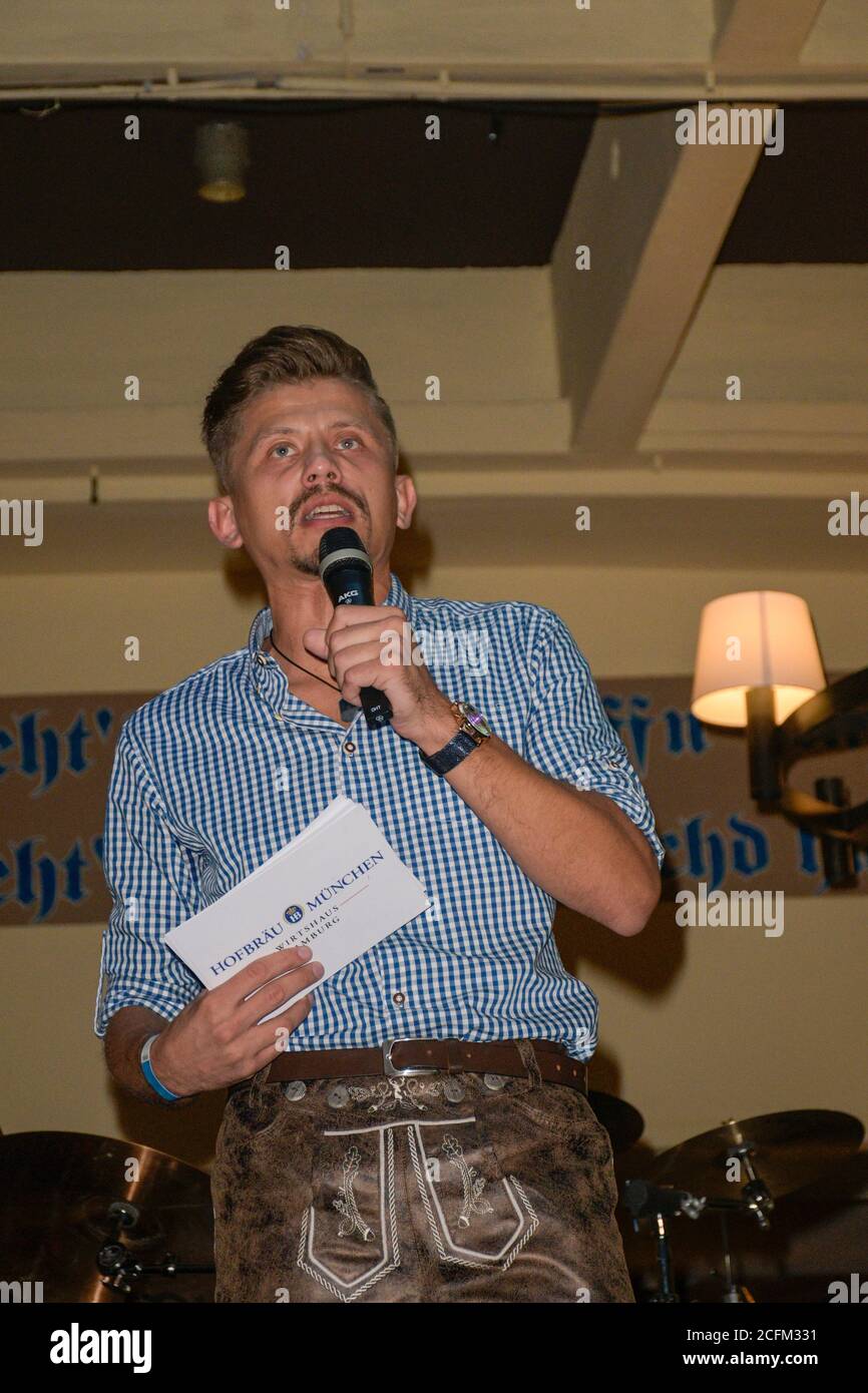 Moderator Daniel Bock, 15 Jahre Hofbräu Wirtshaus, Hamburg, Esplanade ...