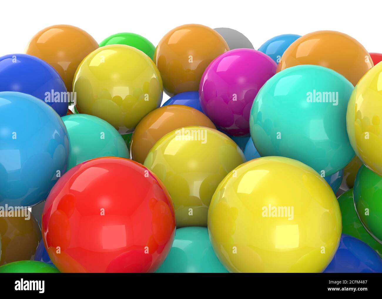 Colorful Balls - 3D Stock Photo - Alamy
