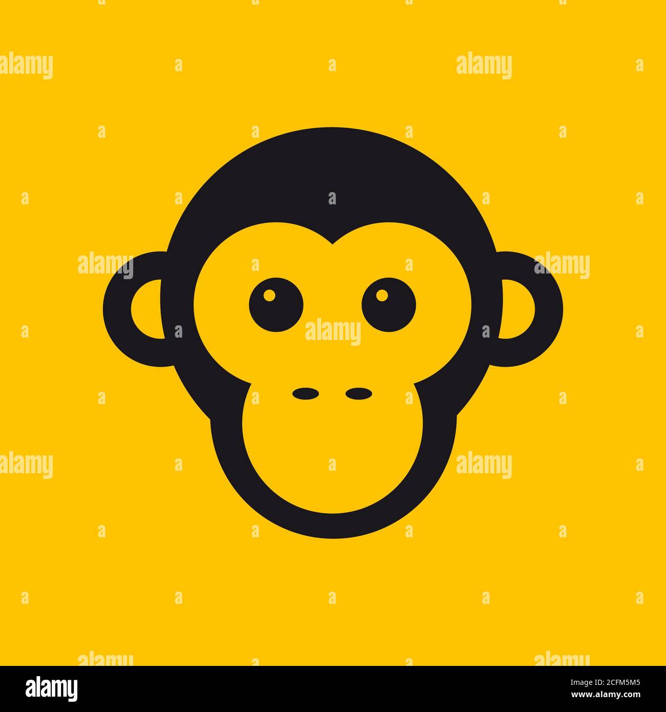 Monkey logo design hi-res stock photography and images - Alamy