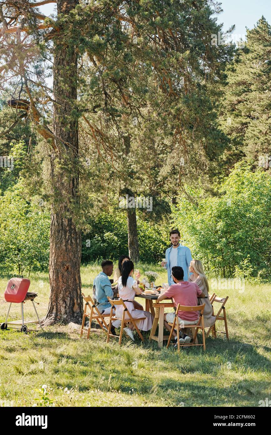 People talking during dinner hi-res stock photography and images - Alamy