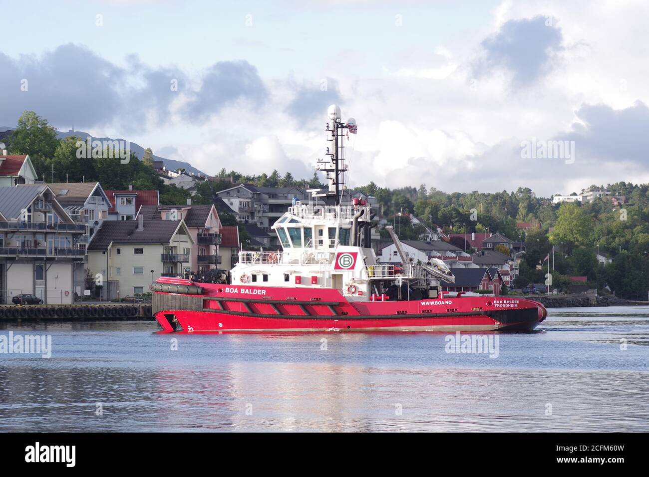 Tug / support vessel BOA Balder in Leirvik, Stord, Norway, Norge, Noreg ...