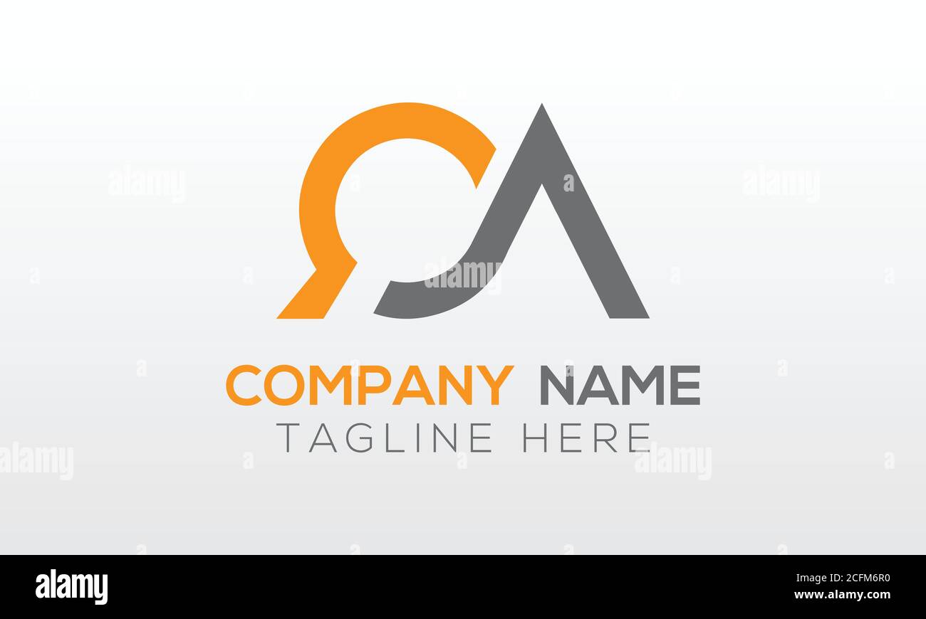 Initial letter QA logo design with creative modern business typography vector template. Creative ...