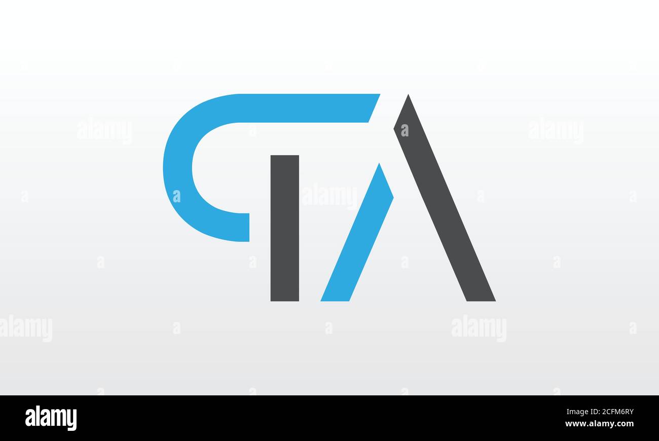 Initial letter QA logo design with creative modern business typography ...