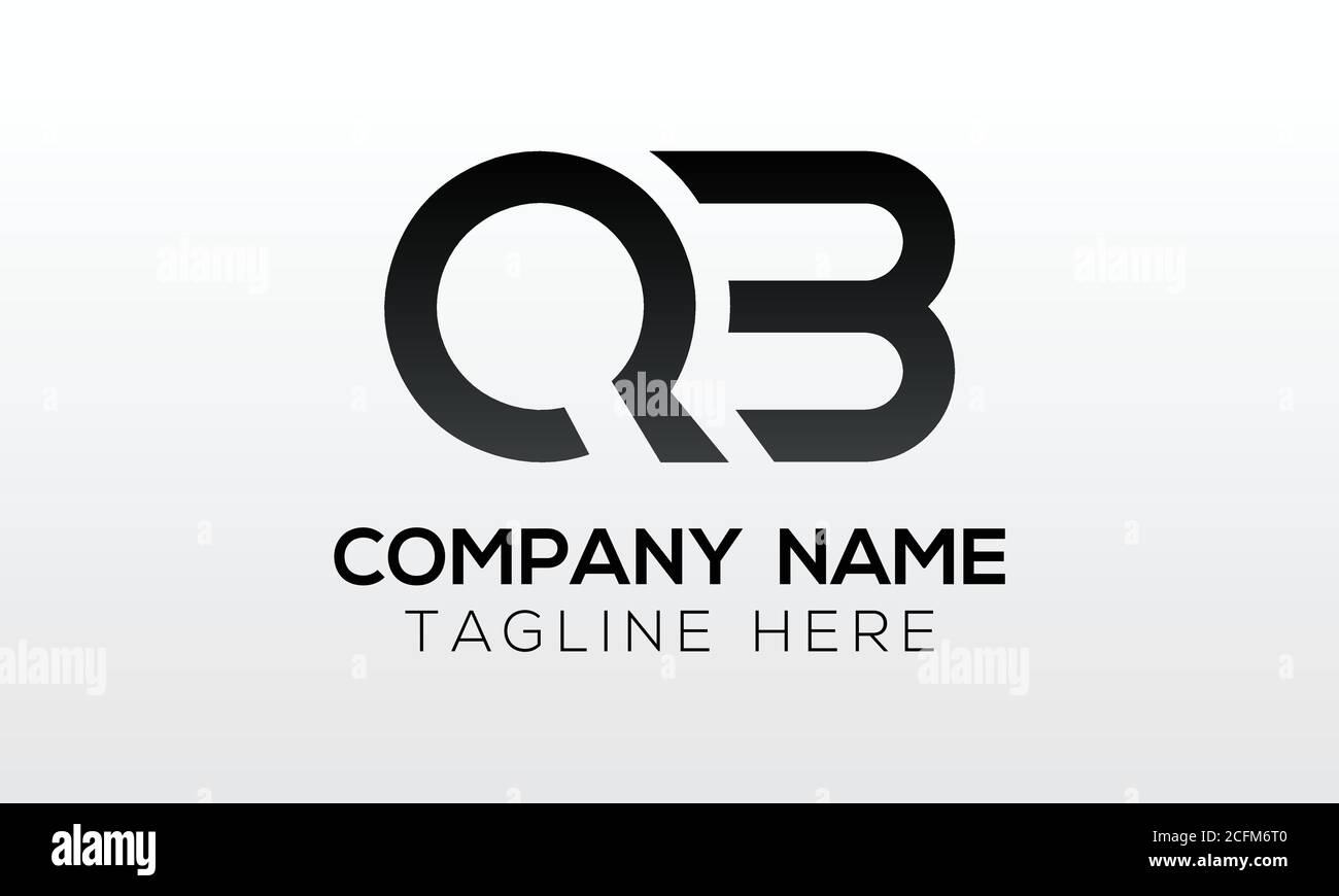Initial letter QB logo design with creative modern business typography ...