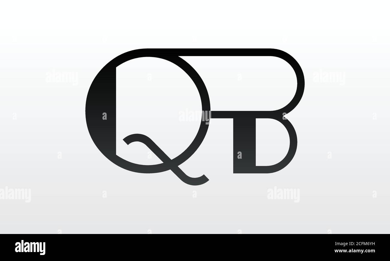 Initial letter QB logo design with creative modern business typography ...