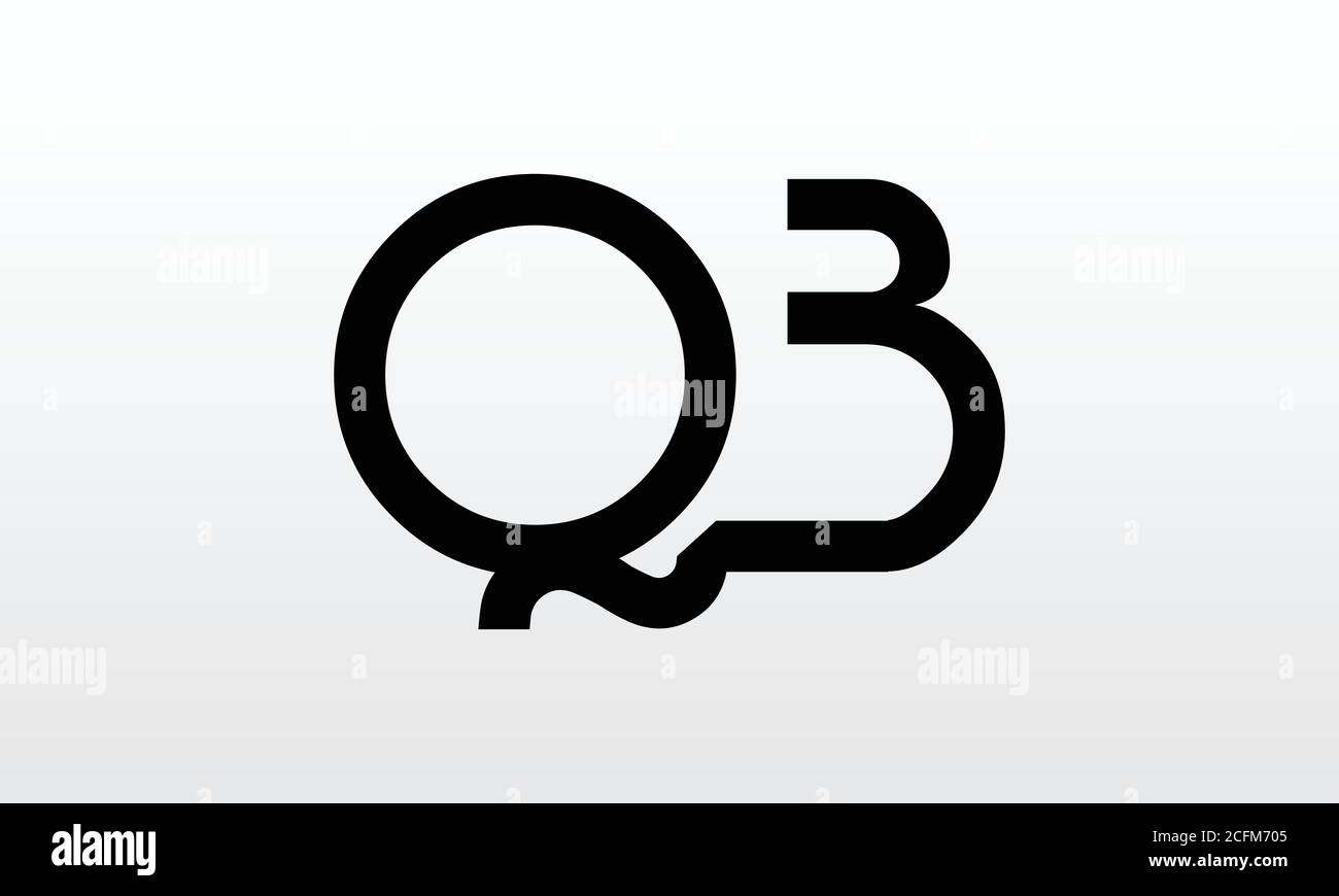 Initial letter QB logo design with creative modern business typography ...