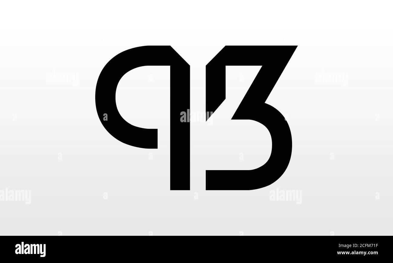 Initial letter QB logo design with creative modern business typography ...