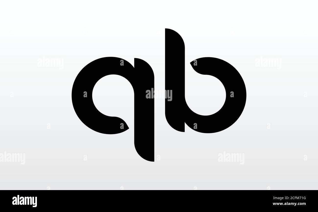 Initial letter QB logo design with creative modern business typography ...