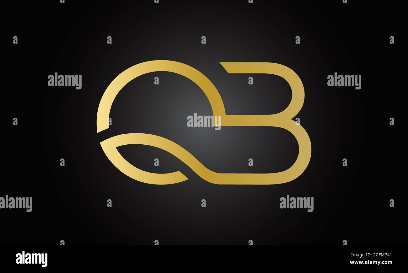 Initial letter QB logo design with creative modern business typography ...